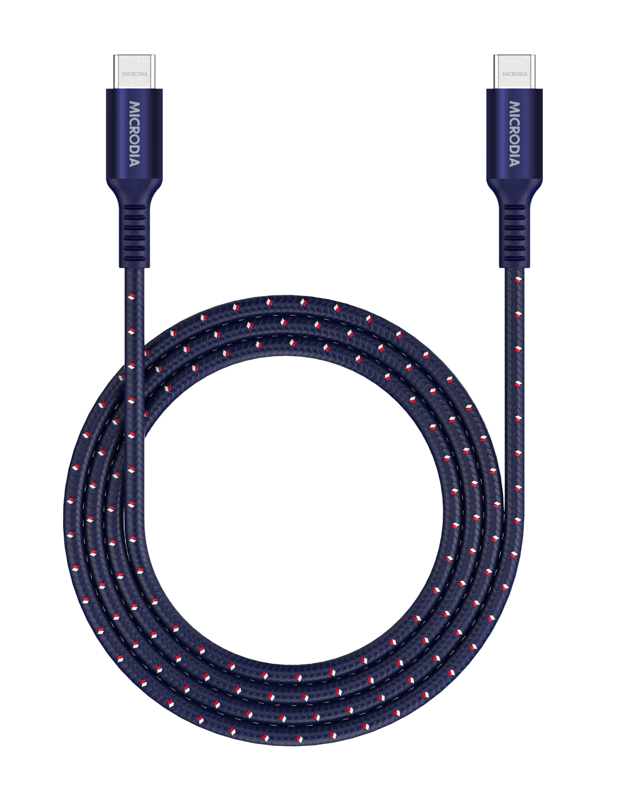 MICRODIA ExeCable™ Tweed PD240W USB-C to USB-C Cable 1m - Navy – Actiontech